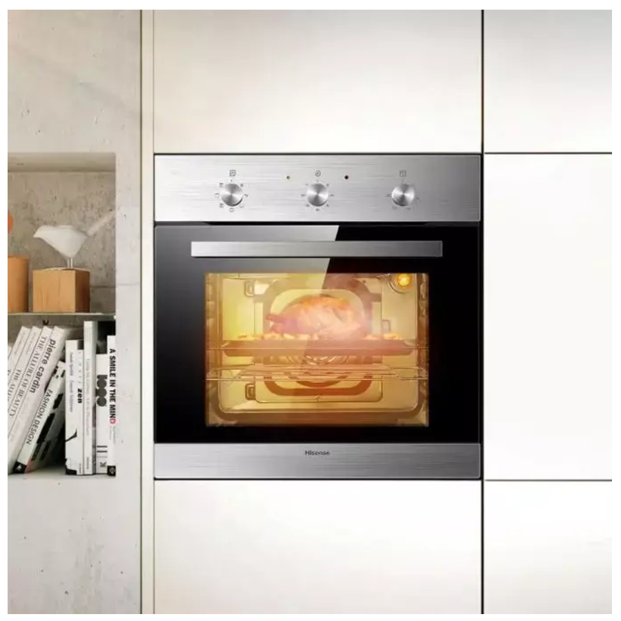 FOUR HISENSE ENCASTRABLE ELECTRIQUE 60X60 NOIR GRIS SS HBO60203 ...